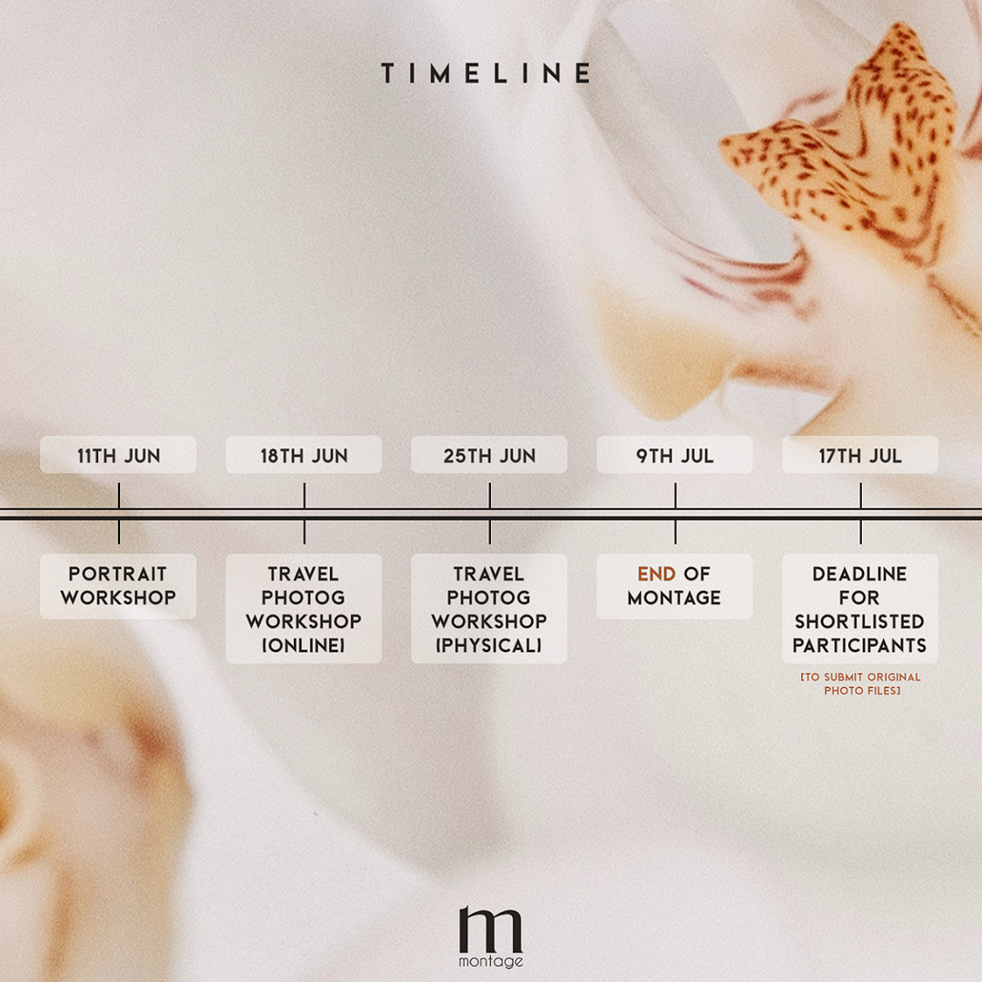 Timeline for Montage 2022 – NUSPS